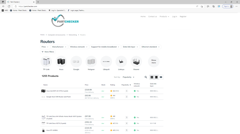 High Tech | Part Checker