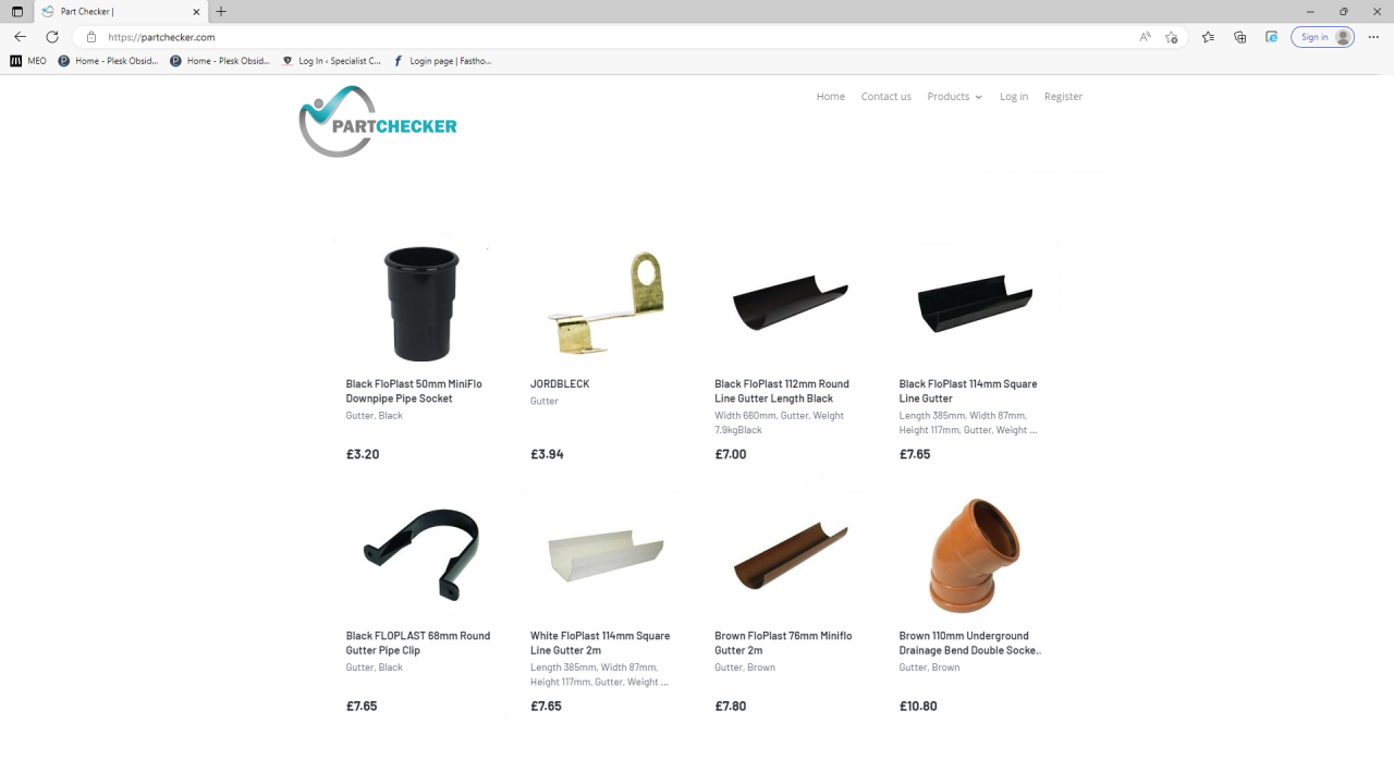 Gutters | Part Checker